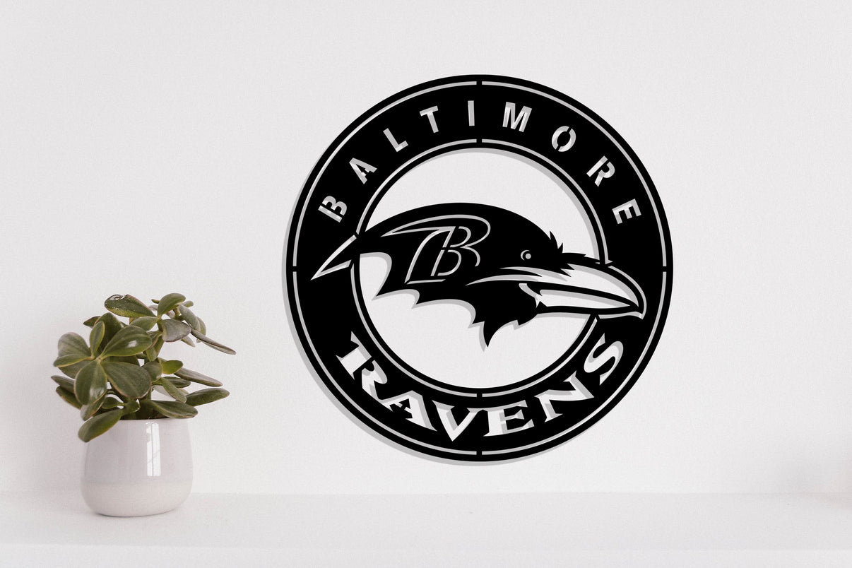 Baltimore Ravens Badge Shield Laser Cut files svg dxf ai eps png jpg p ...