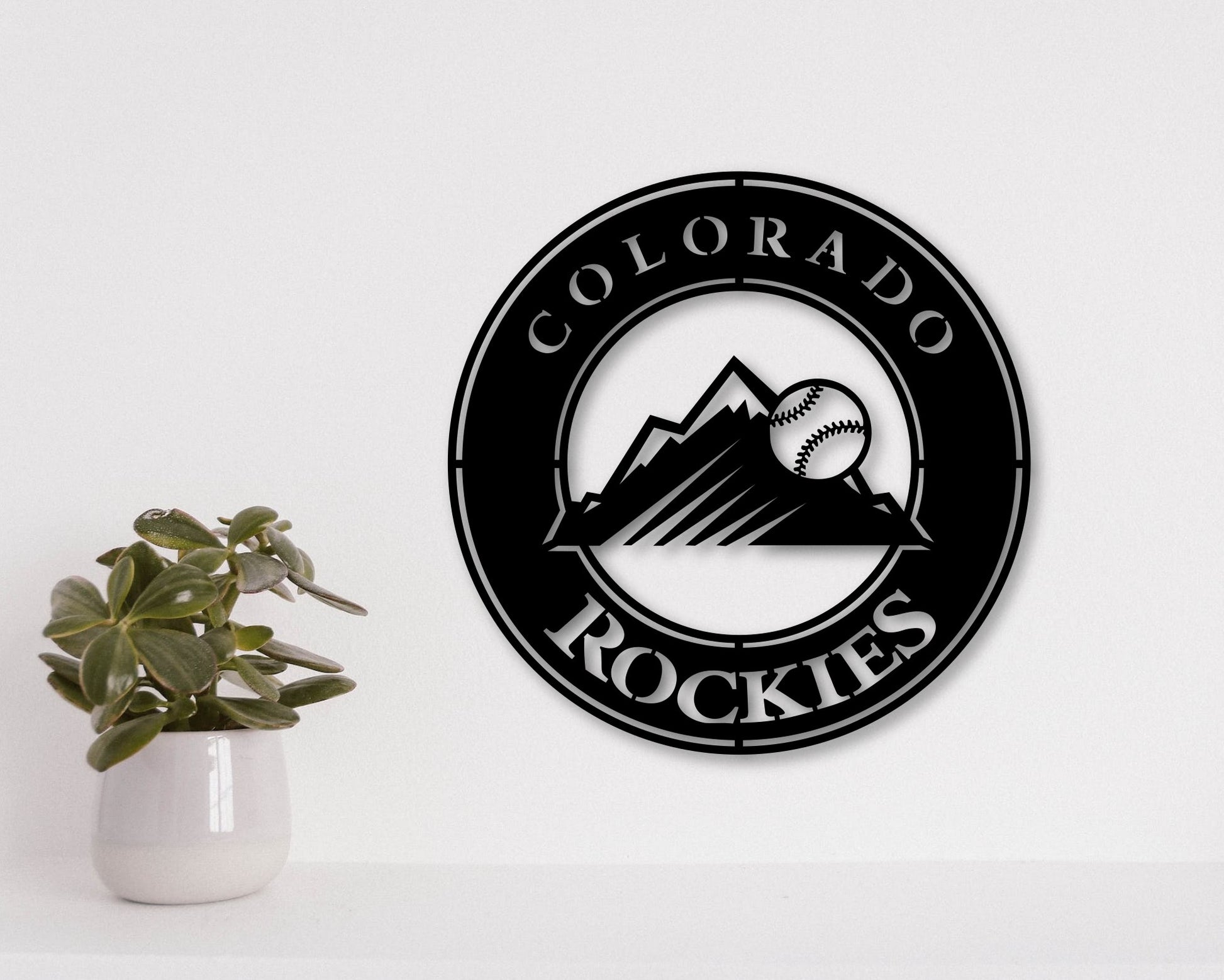Colorado Rockies MLB Teams Designed Logo Badge Shield Laser Cut files ...
