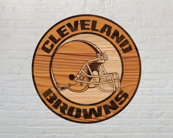 Cleveland Browns Designed Logo Multi Layer Laser Cut files svg dxf ai ...
