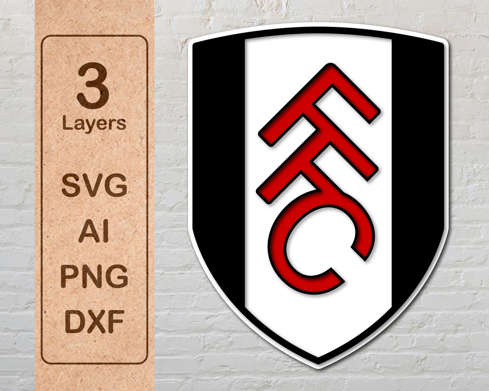 Fulham FC Layered Laser Cut files – DreamDarwins Laser Cut Files
