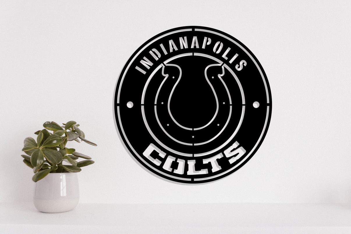 Indianapolis Colts Badge Shield Laser Cut files svg dxf ai eps png jpg ...