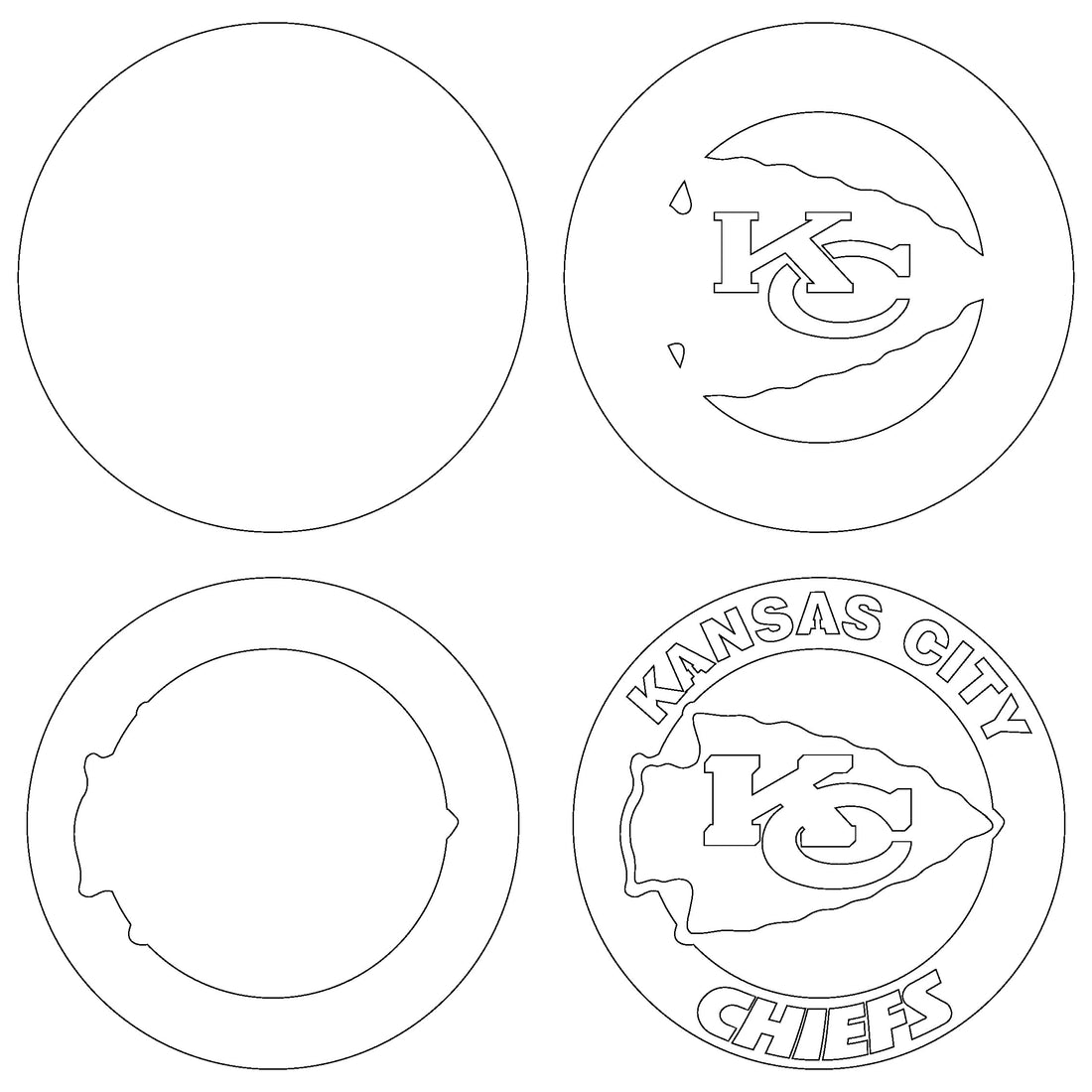 Kansas City Chiefs Multi Layered Laser Cut files svg dxf ai png ...