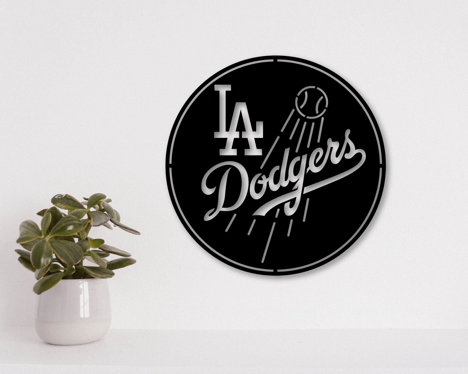 Los Angeles Dodgers Badge Shield Laser Cut files svg dxf ai png jpg pd ...