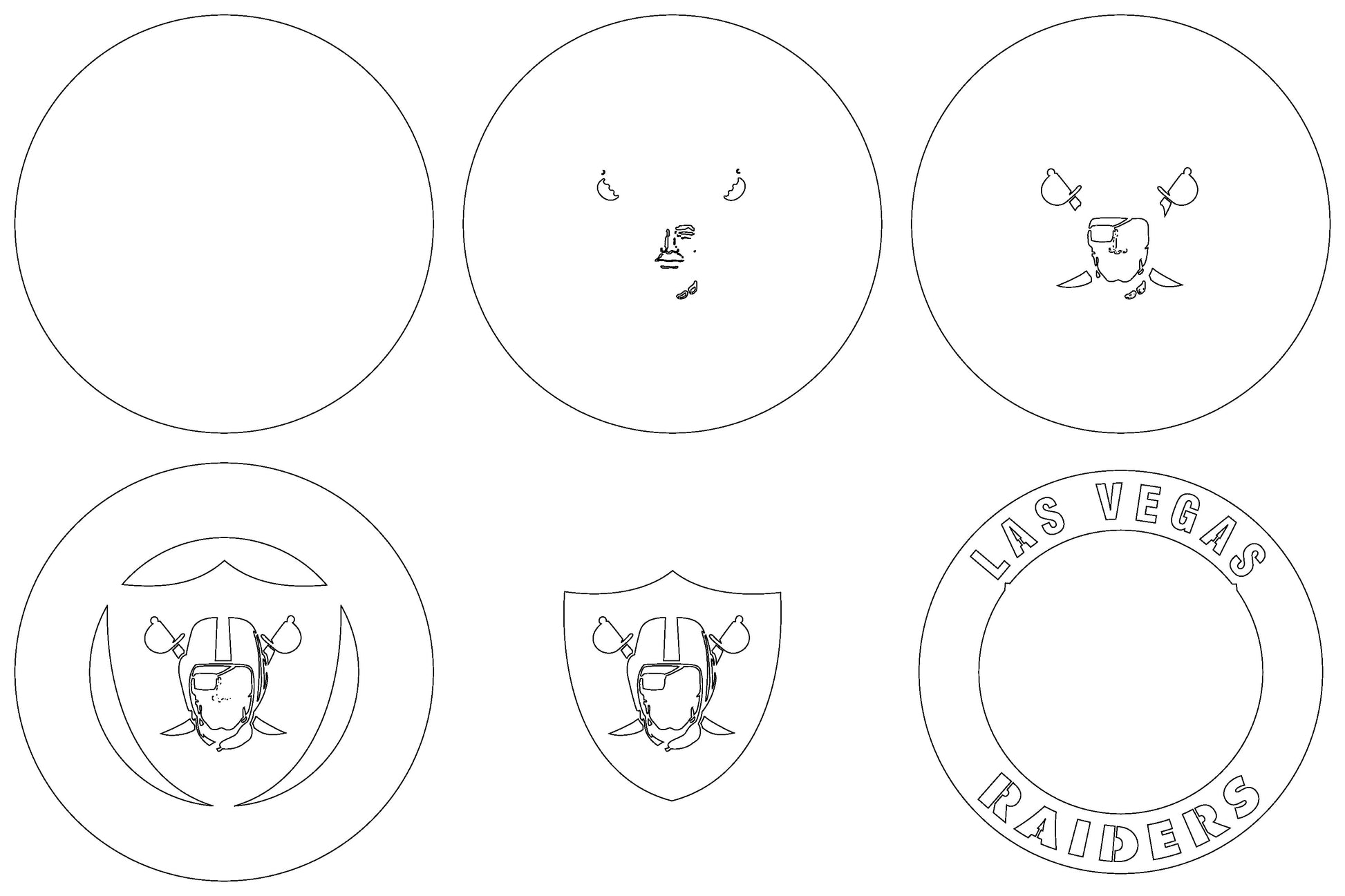 Las Vegas Raiders Designed Logo Multi Layer Laser Cut files svg dxf ai ...