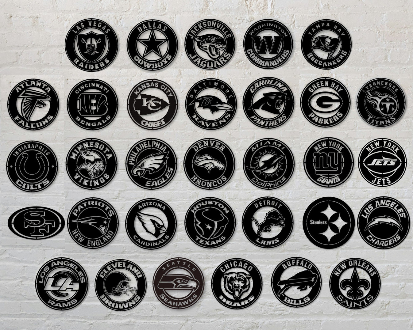 Bundle National Football League All 32 NFL Teams Badge Shield Single L ...