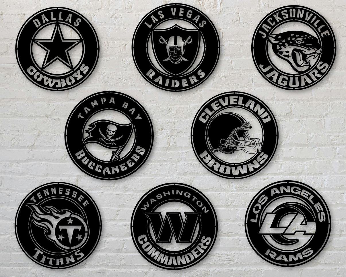 Bundle National Football League NFL Teams Badge Shield Single Layer La ...