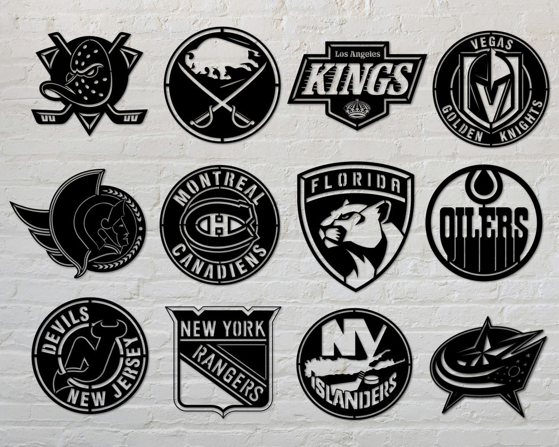 Bundle National Hockey League NHL Teams Badge Shield Single Layer Lase ...