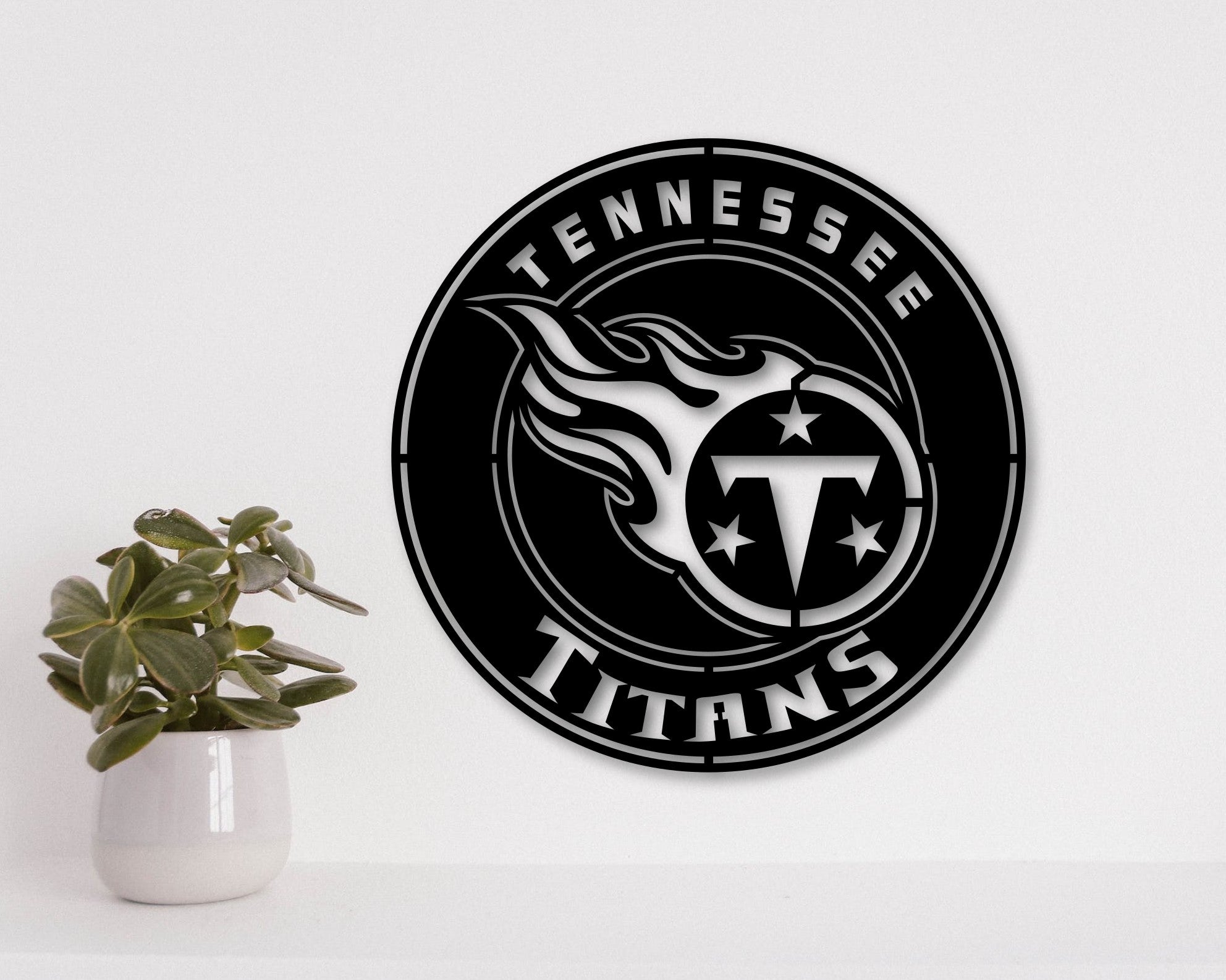 Tennessee Titans Badge Shield Laser Cut files svg dxf ai eps png jpg p ...