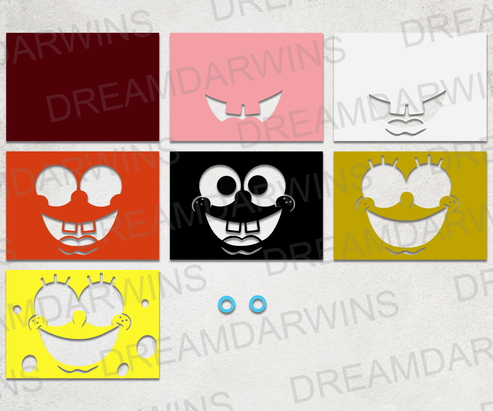 Spongebob Squarepants Multilayer Laser Cut files – DreamDarwins Laser ...