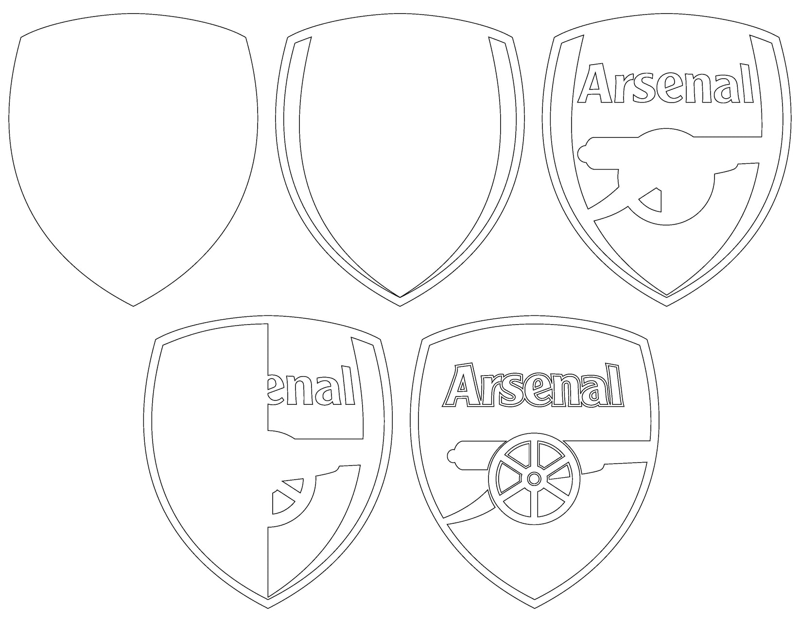 Arsenal FC Layered Laser Cut files – DreamDarwins Laser Cut Files