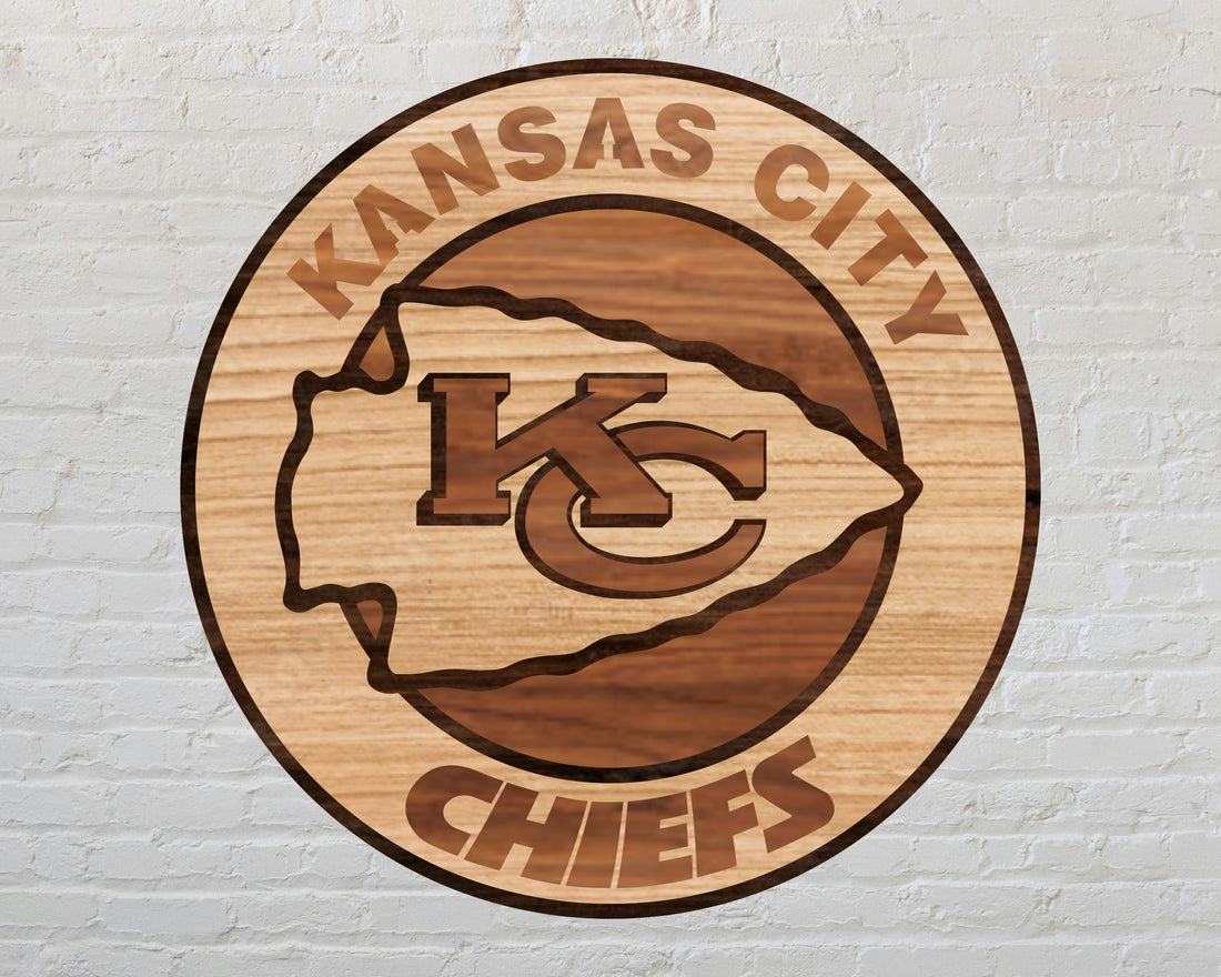 Kansas City Chiefs Multi Layered Laser Cut files svg dxf ai png ...