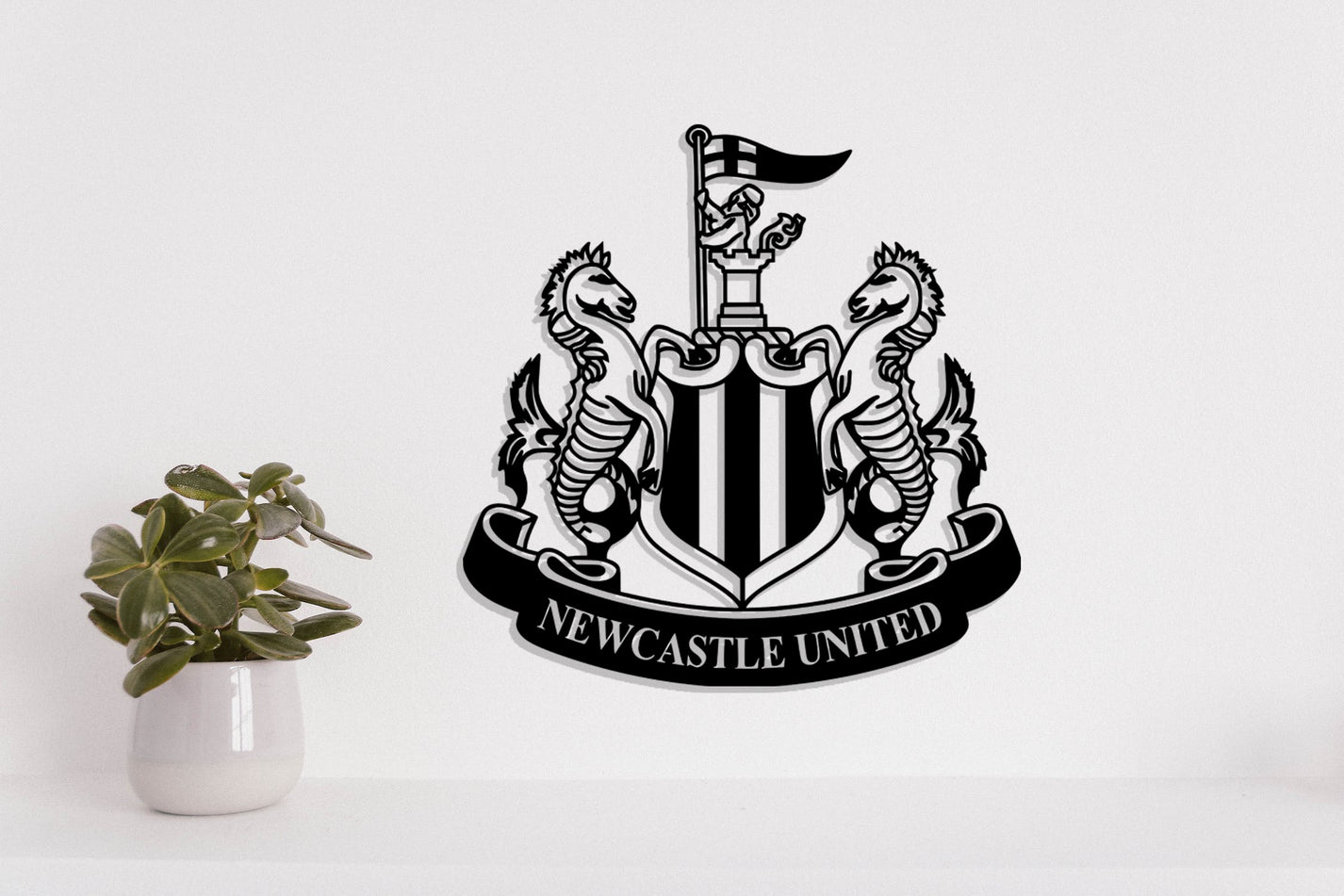 Newcastle United FC Badge Shield Metal Laser Cut files ai png svg dxf ...