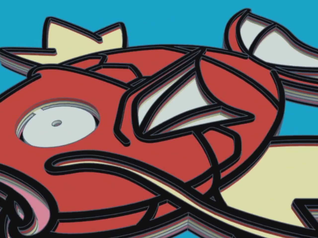 Magikarp from Pokemon Anime Layered Laser Cut files – DreamDarwins ...