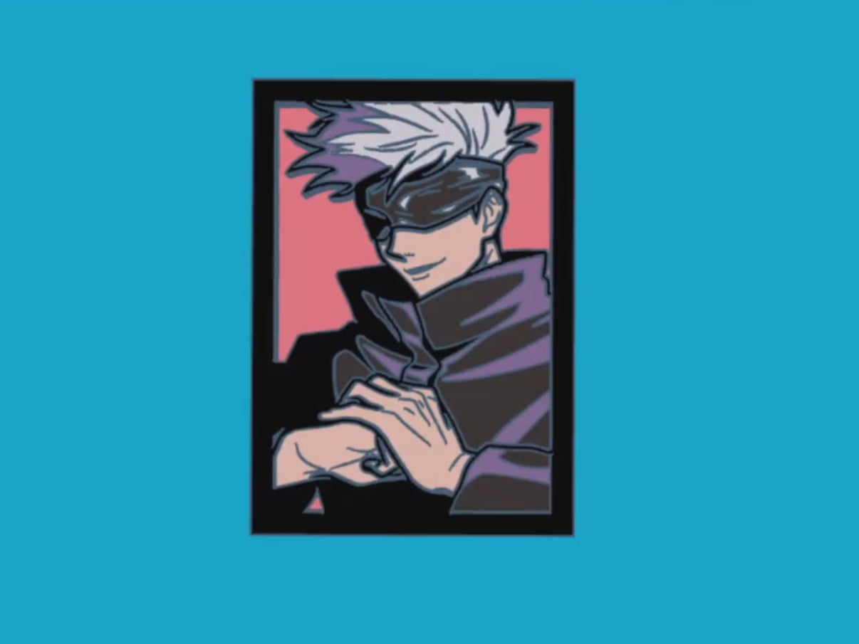 Gojo Satoru Jujutsu Kaisen Multilayer Laser Cut files – DreamDarwins ...