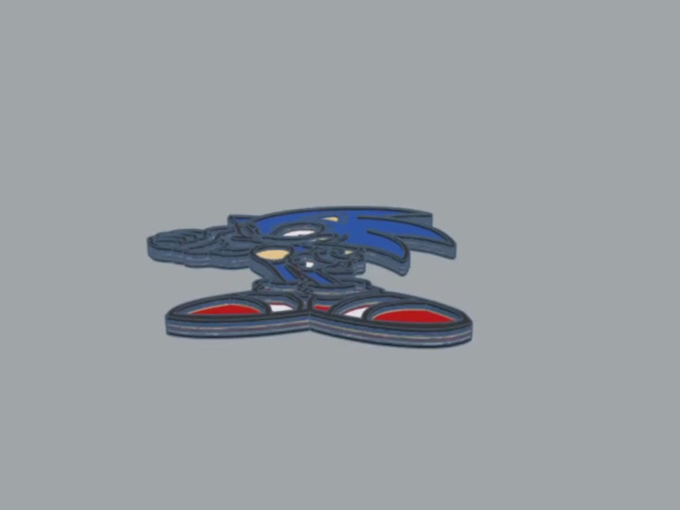 Sonic The Hedgehog Video Game Layered Laser Cut files – DreamDarwins ...