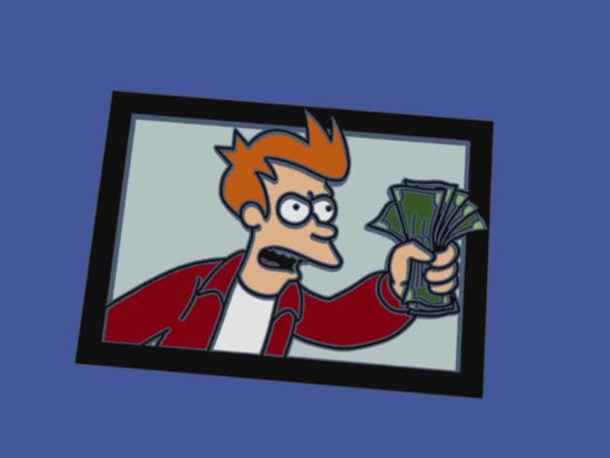 Shut Up & Take My Money Futurama Fry Meme Multilayer Laser Cut files ...