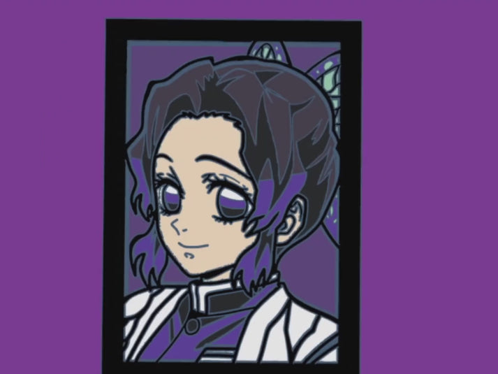 Shinobu Demon Slayer Multilayer Laser Cut files – DreamDarwins Laser ...