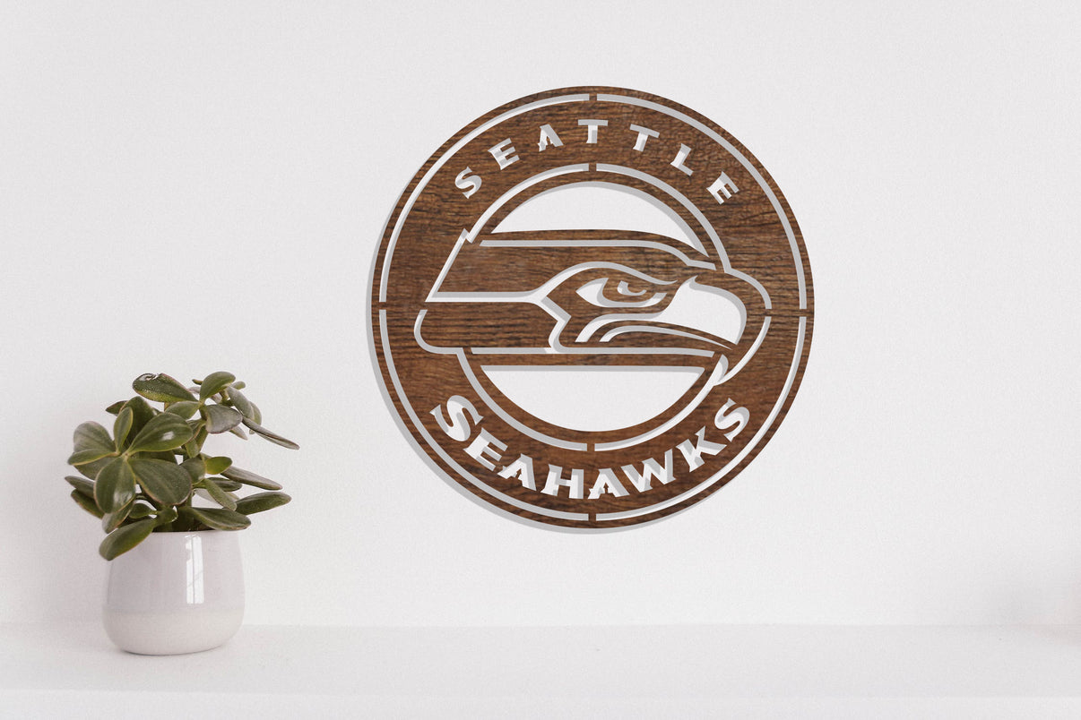 Seattle Seahawks Badge Shield Laser Cut files svg dxf ai eps png jpg p ...
