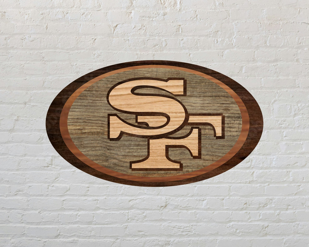 San Francisco 49ers Multi Layered Laser Cut files svg dxf ai png ...